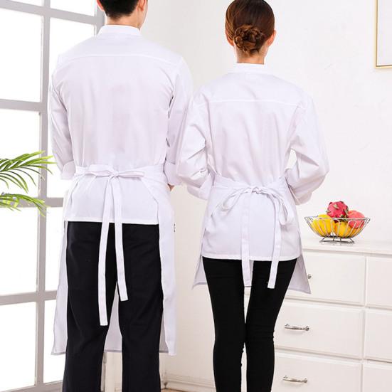 Buy Great Soft Wear-resistant Cooking Clothes Buttons Chef Uniform for ...
