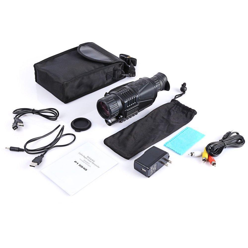 Buy Infrared Digital Night Vision Monoculars Full Dark 5X40 400M Range ...