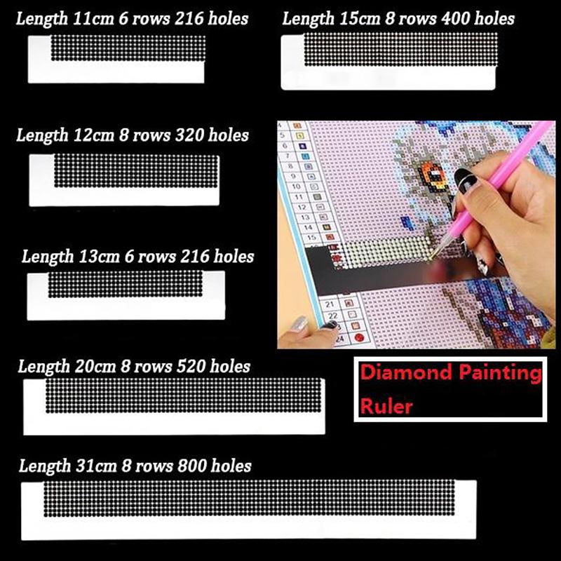 Buy 1PC Drawing Ruler Painting Tool 5D Diamond Drawing Ruler DIY Sewing ...