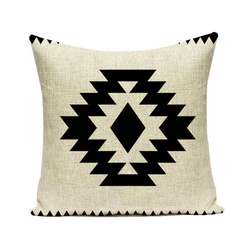 Satın alın Pillowcase Bohemian Aztec Geometric Pattern Cushion Cover ...