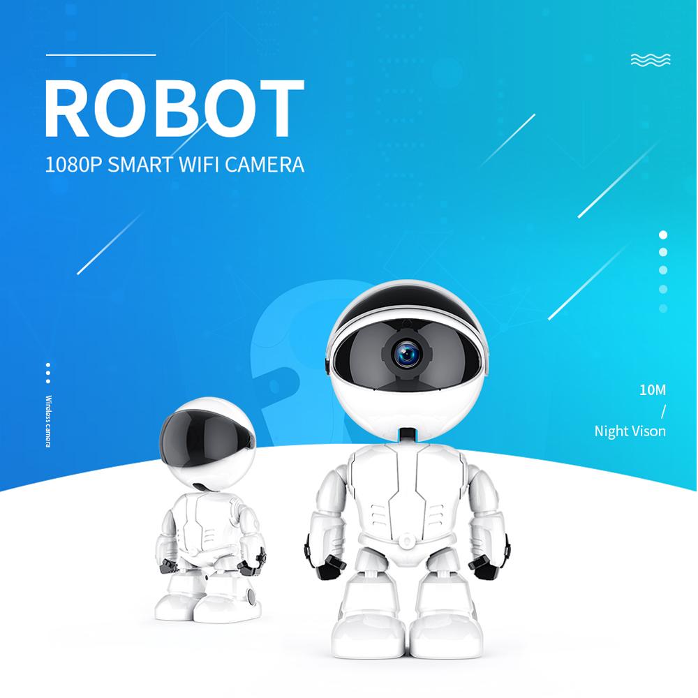 1080P IP Camera Robot Intelligent Auto Tracking Cloud Home Security ...