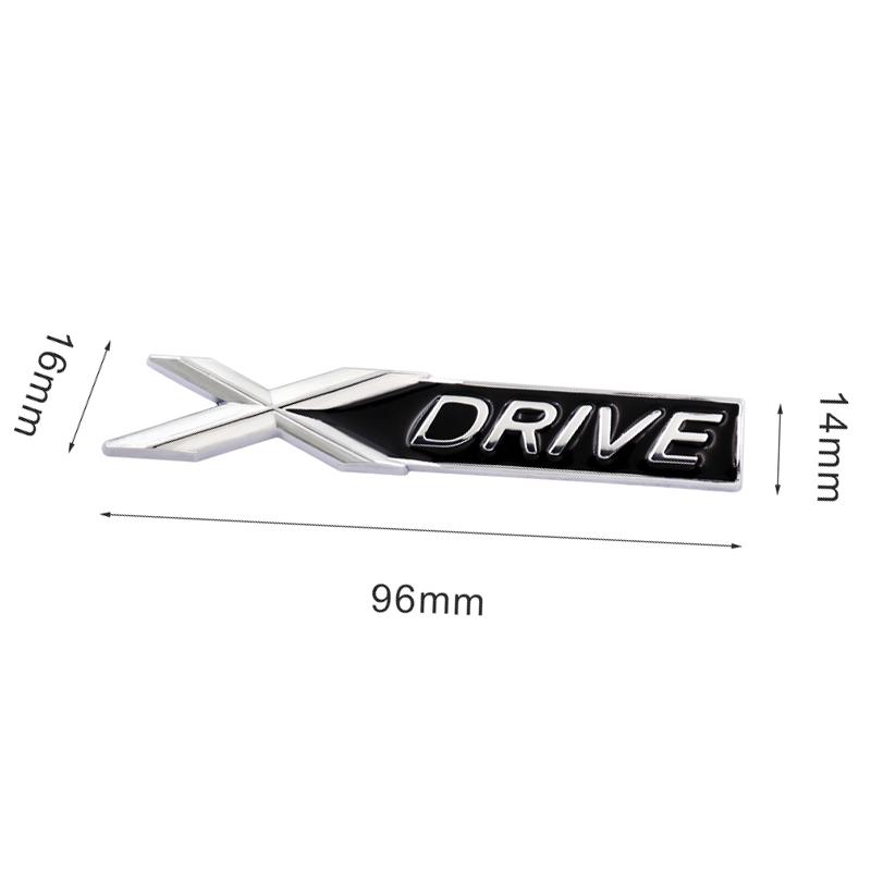 Buy 1 Pcs Car Styling 3D Chrome Metal X-DRIVE X DRIVE Emblem Sticker ...