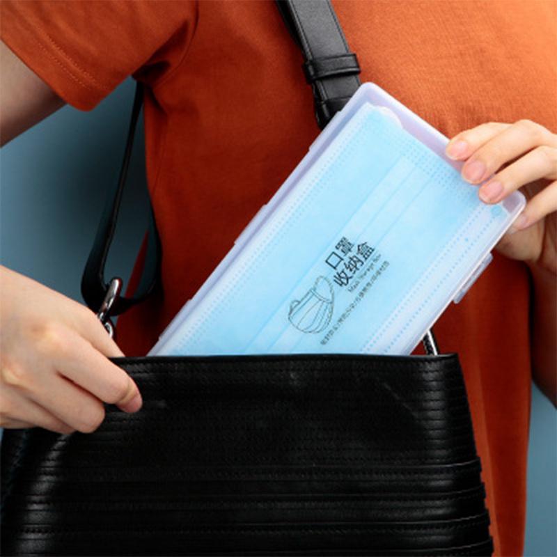 Buy Transparent Mask Storage Box Portable Mask Storage Artifact ...