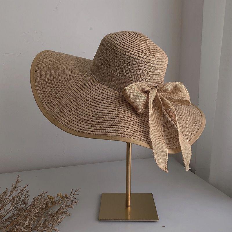 Buy Foldable Straw Hat with Big Brim Summer Beach Holiday Hat Sun Hat ...