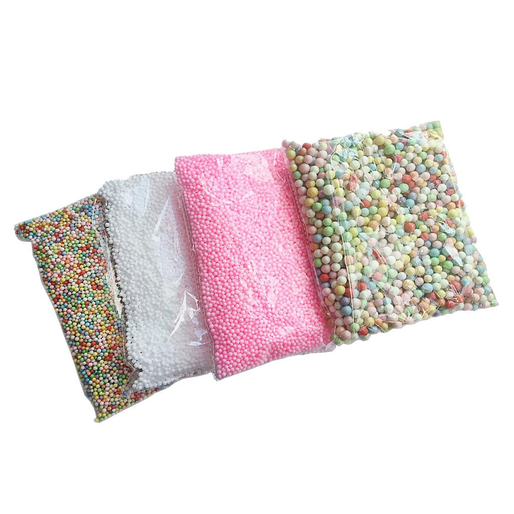 Buy 4 Packs Mini Rainbow Color Foam Styrofoam Balls Art Crafts Beads ...