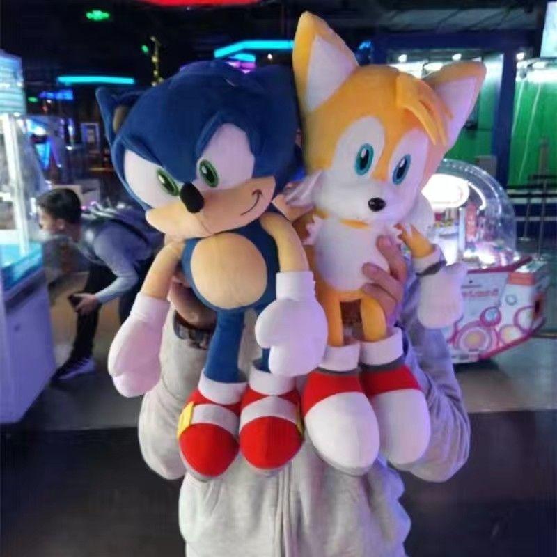 40 см большие плюшевые игрушки Sonic, хлопковые мягкие Sonic Movies ...
