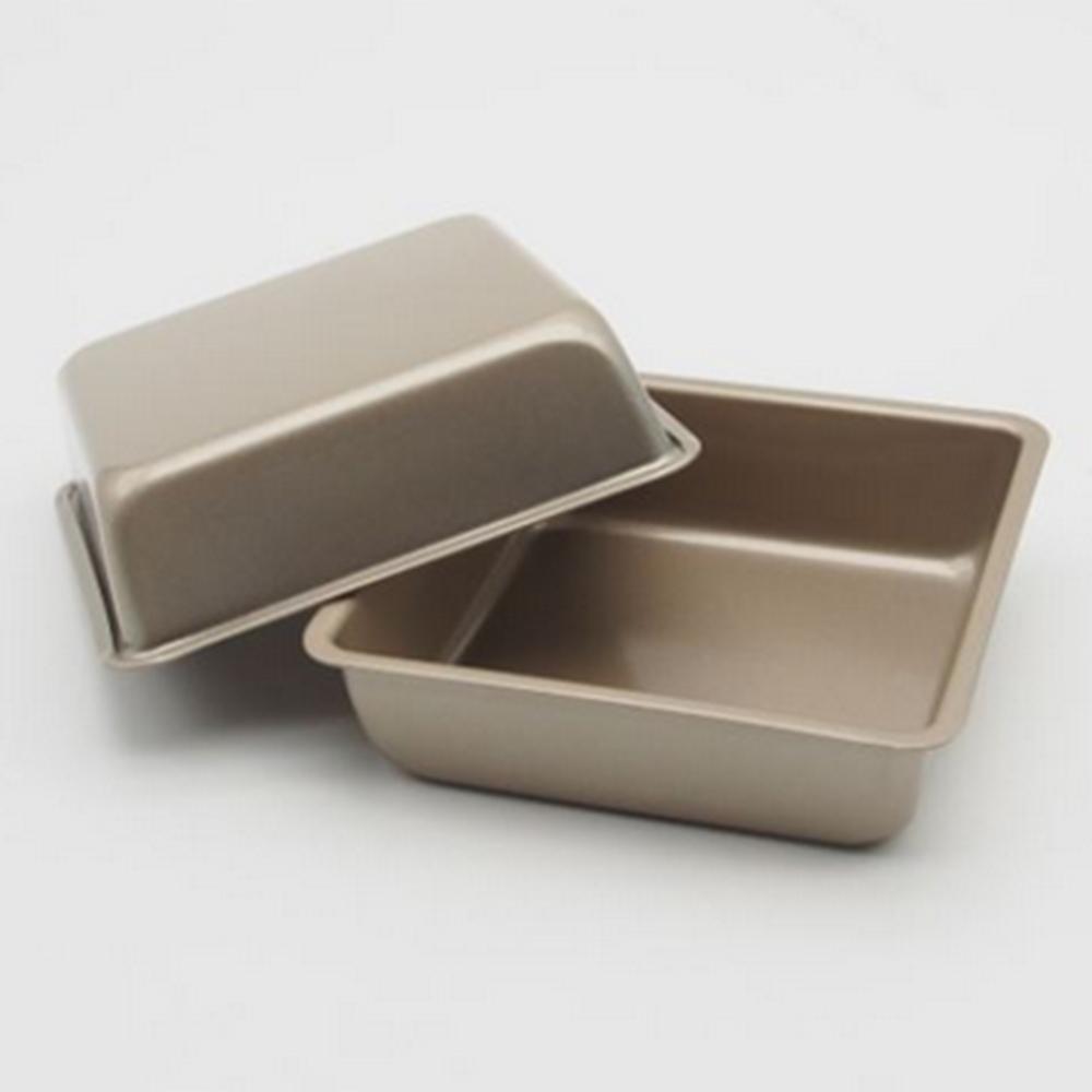 Buy Mini Square Cake Pan 4 Bread Baking Dish Mould Anti-Stick Kitchen ...