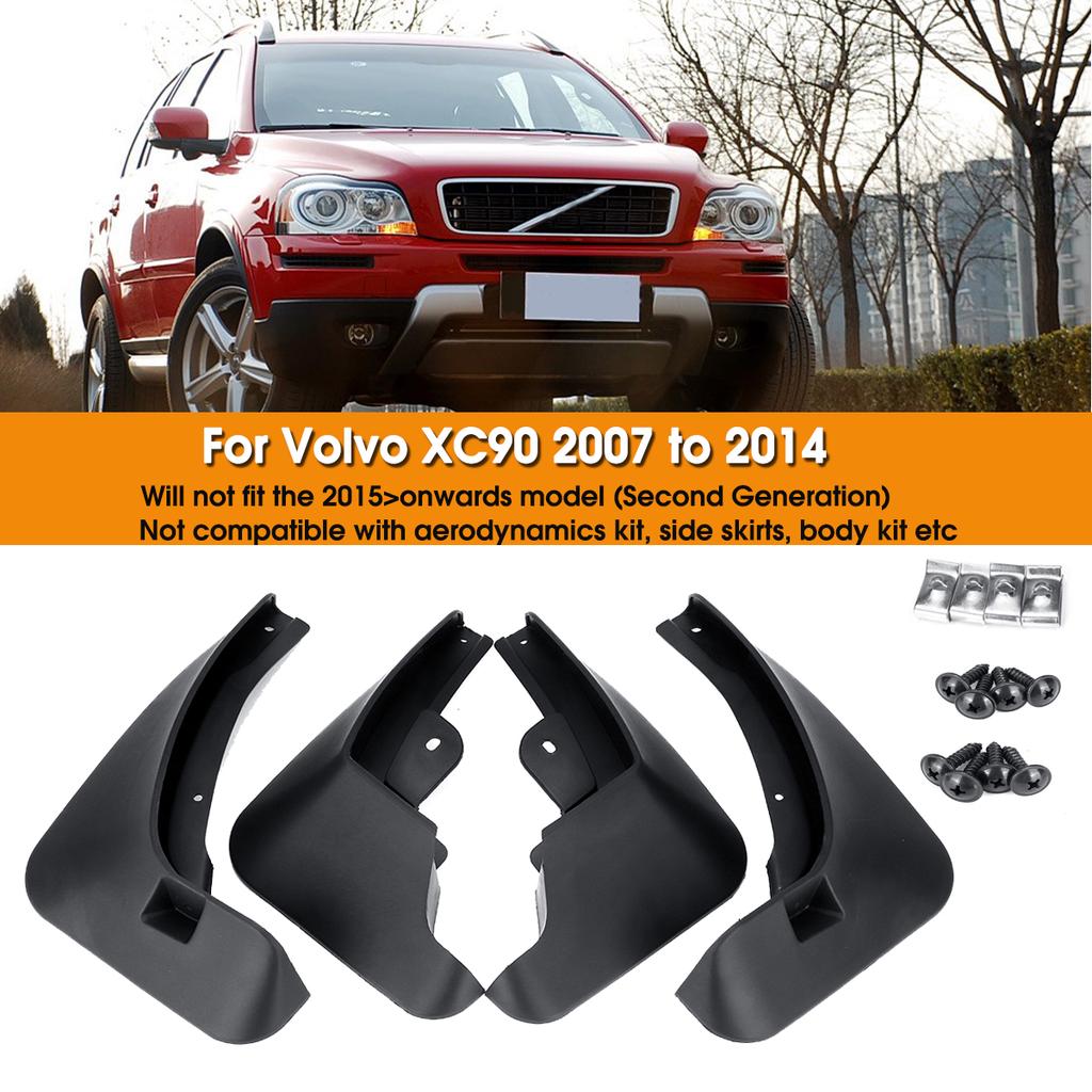 Buy 4Pc Car Front & Rear Mud Flaps Mudguards Splash Protection For ...