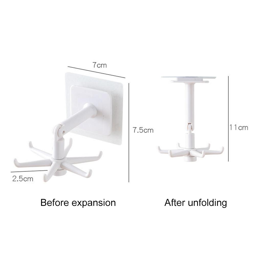 Αγοράστε 360 Degrees Rotating Hook Holder Bathroom Organizar Storage ...
