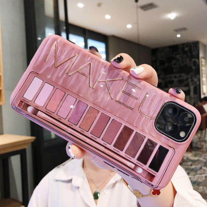Buy Makeup Eyeshadow Palette Phone Cases Glossy Soft Silicone ...