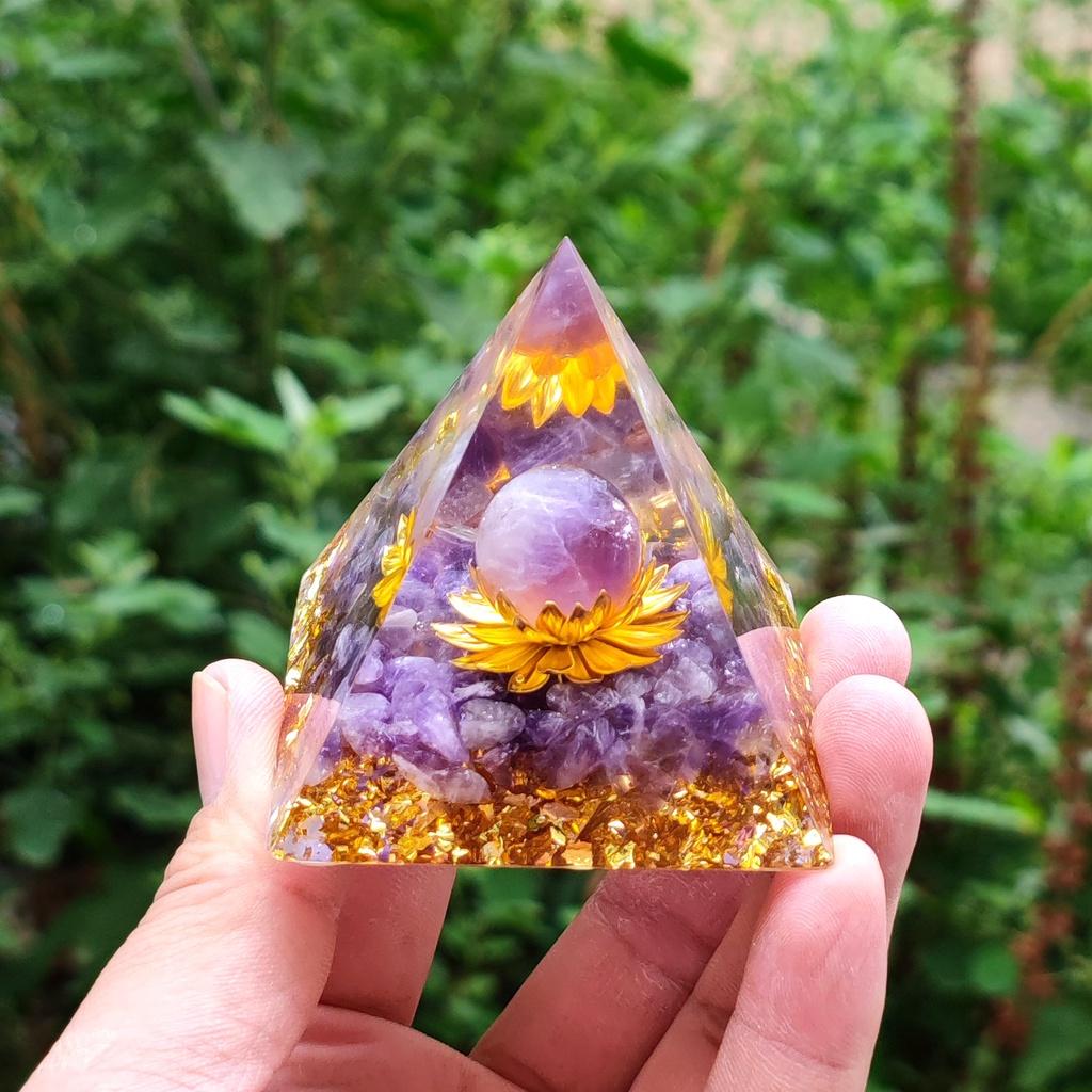 Buy Tree of Life Orgonite Pyramid Mold Amethyst Peridot Healing Crystal ...