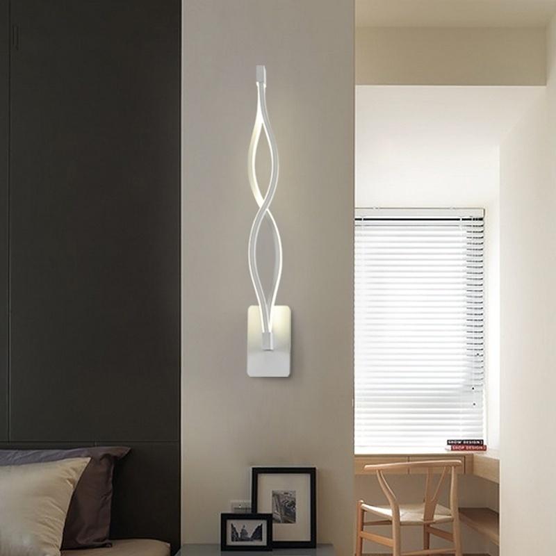 Buy Modern Led Light white 18W LED wall light Aluminum Fixture Wave ...