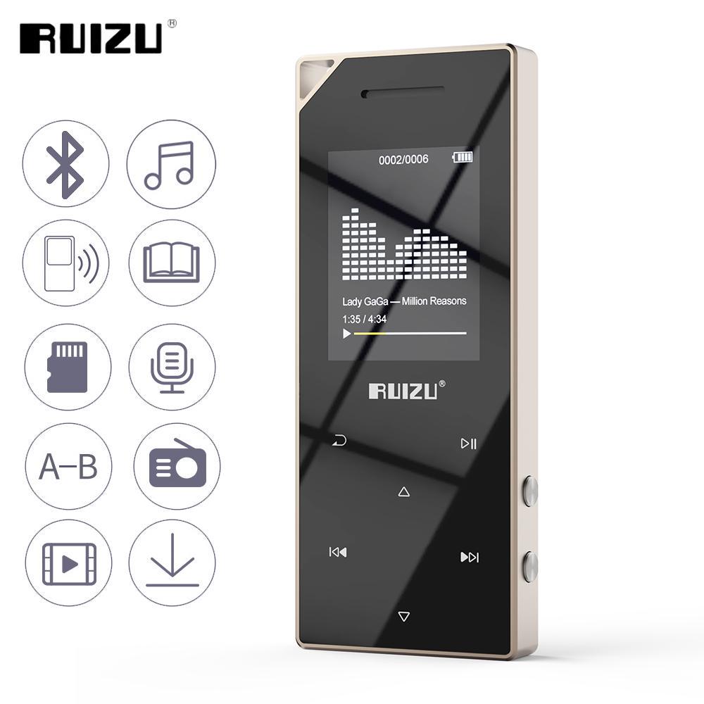 Buy RUIZU D05 Metal Bluetooth MP3 Player Portable Audio 8GB Sport Mp3 ...