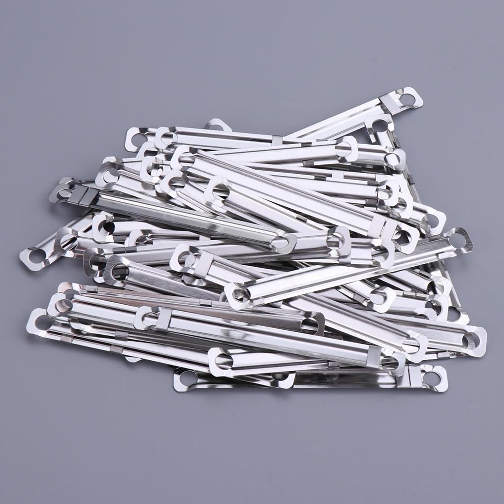 50Pcs Metal Filing Clips Binder Paper Clamps Document Organizer Silver ...