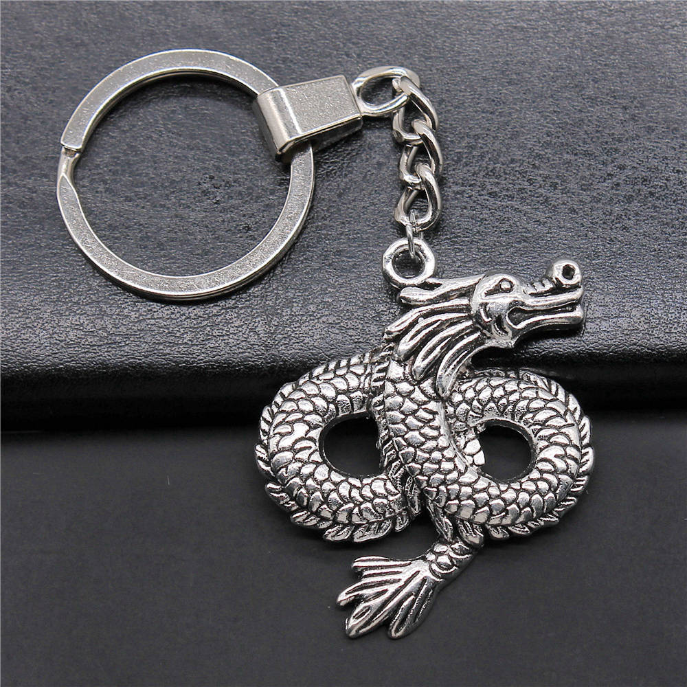 Buy 1 Piece 45x38mm Dragon Charms Original Keychains Gift Items at ...