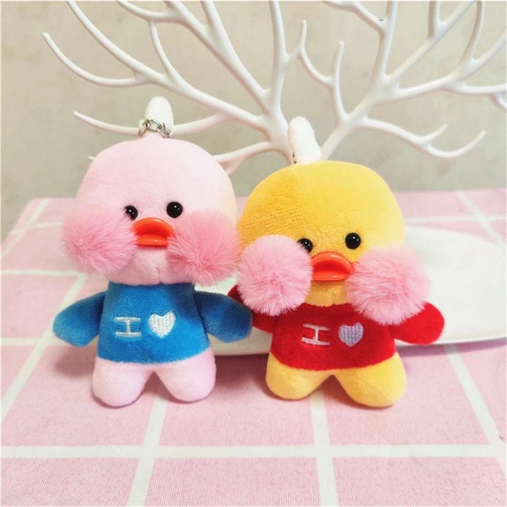 💰Kaufe Bag Charm LalaFanfan Doll Plush Keychain Yellow Duck Plush ...