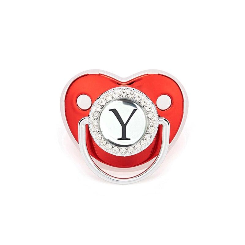 Buy Name Initial Letters Baby Pacifier Newborn Silicone Pacifier With ...