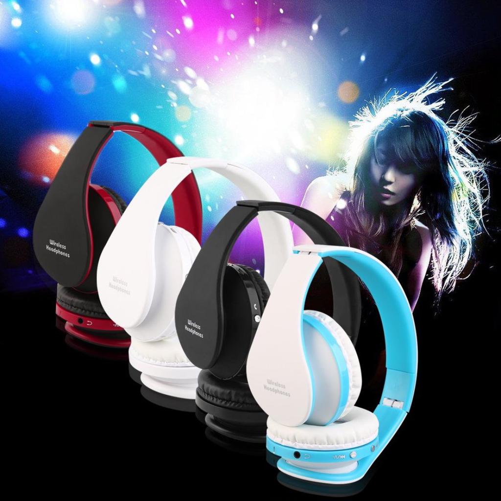 Foldable Wireless Headset Stereo Over Ear Headphone Earphone GCC-buy at ...