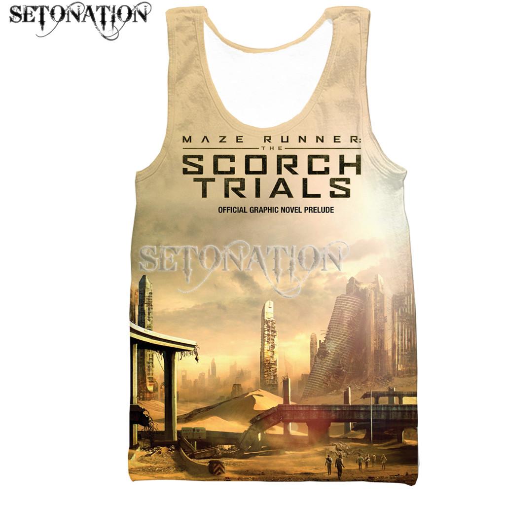 The Maze Runner VestPopularity New Fashion Cool 3d Printed Vest Summer ...