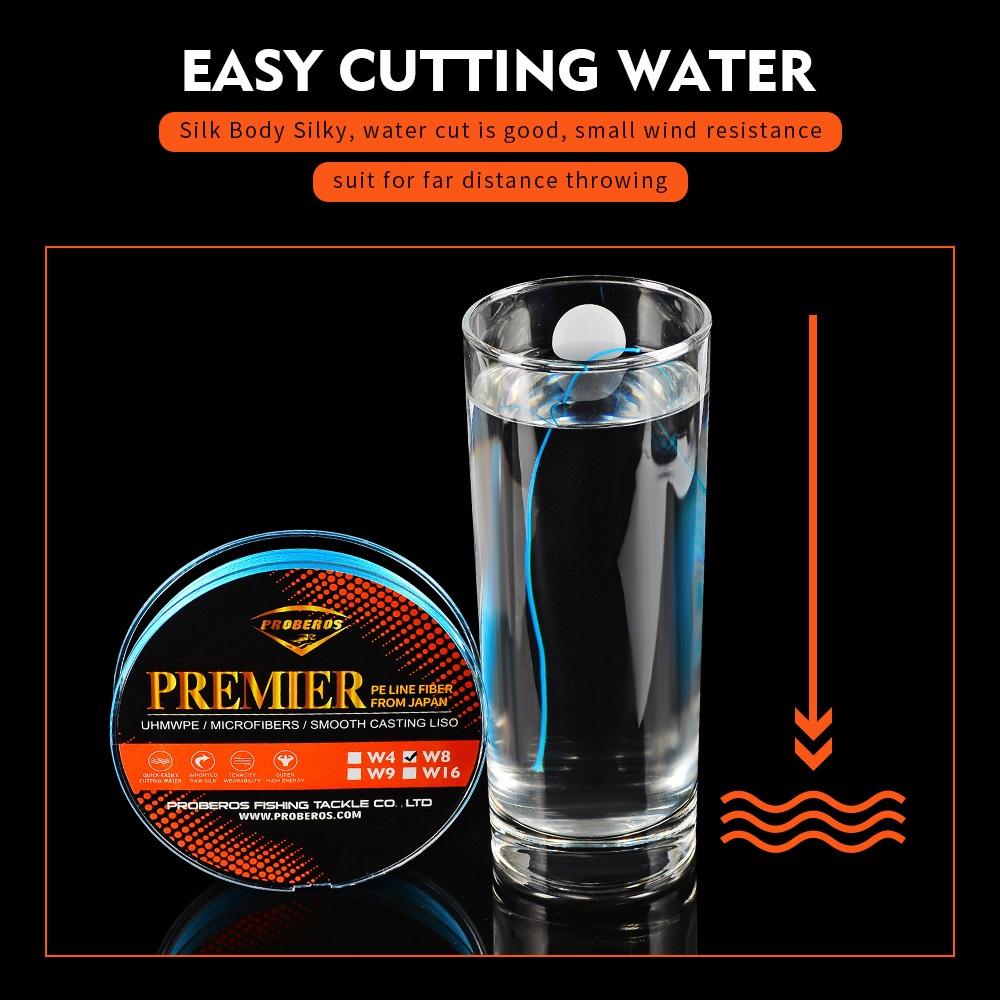 Buy PRO BEROS 8 Braided 100m Ample Power PE Fishing Line 5-color PE ...