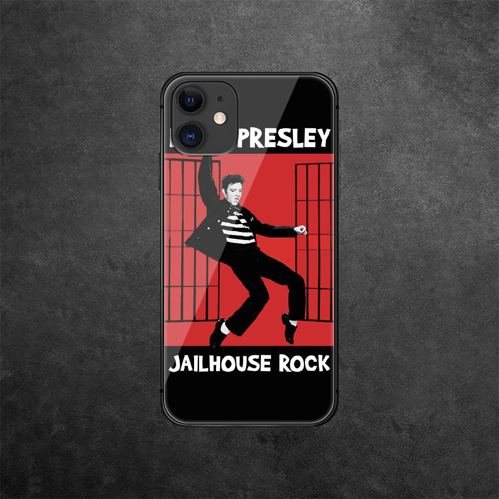 Buy Elvis Presley Star Tempered Glass Phone Case Cover For IPhone ...