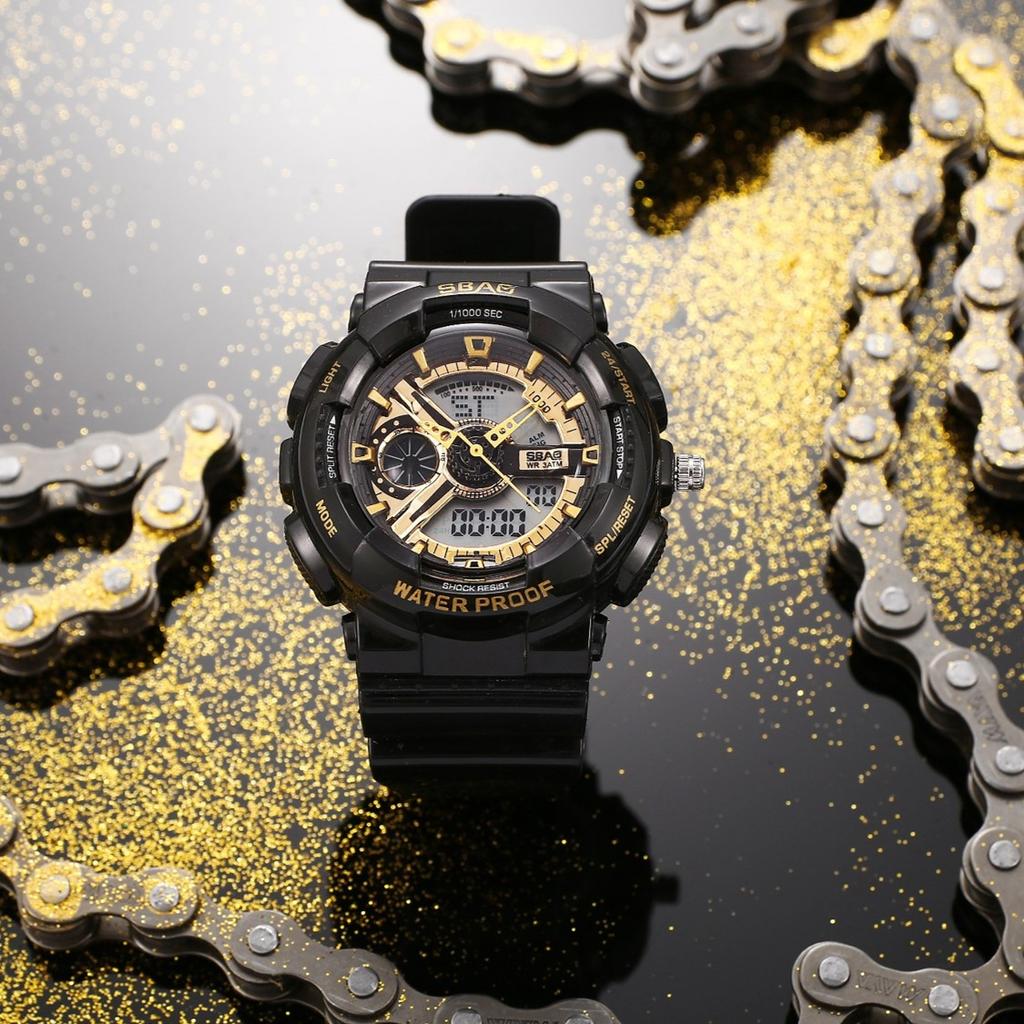 Buy SBAO Luxury Couple Wristwatches Men's Women's Digital Sport Watch ...