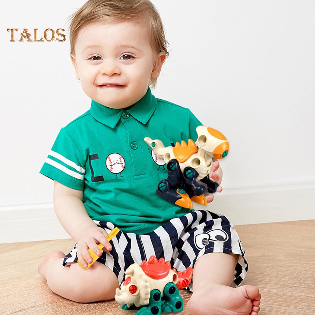 Talos Cartoon Dinosaur Children DIY Take Part Engineering Vehicle ...