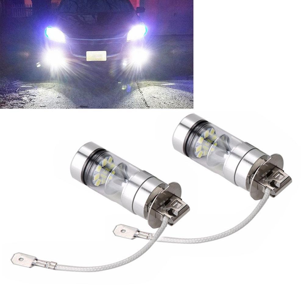Buy Car Fog Light Led High Power Headlight H1 H3 100W 2835 Daytime Car ...