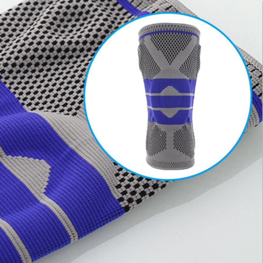 Buy Silicone Spring Full Knee Brace Strap Patella Medial Support Strong ...