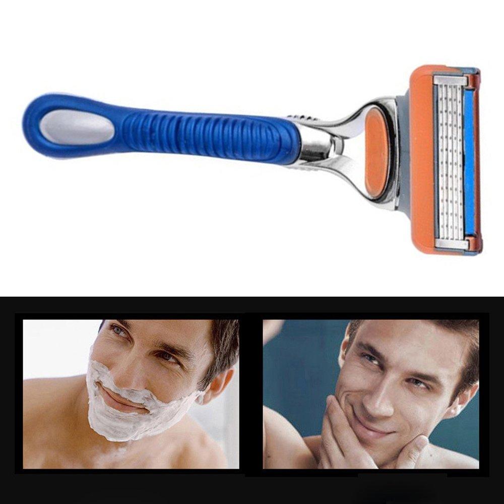 Buy 4PCS 5 Layers Men Face Shaving Razors Blades Male Manual Razor ...