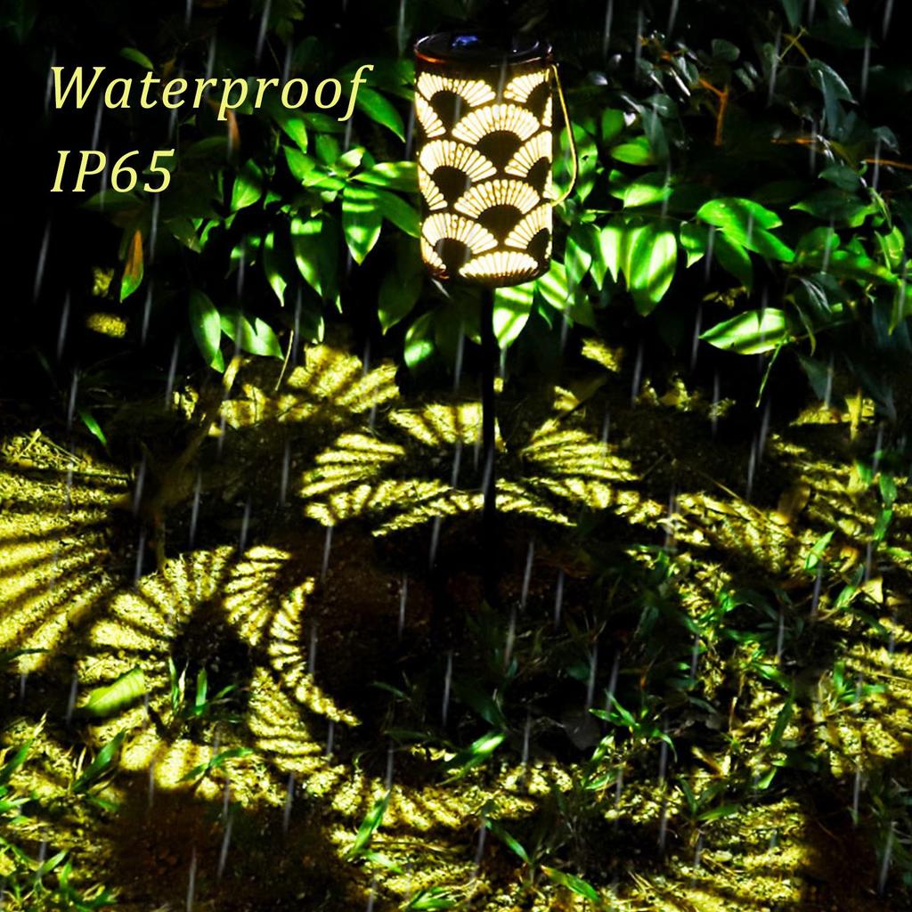 Buy Outdoor Solar Lantern Lights, Sector Pattern Hanging Waterproof ...