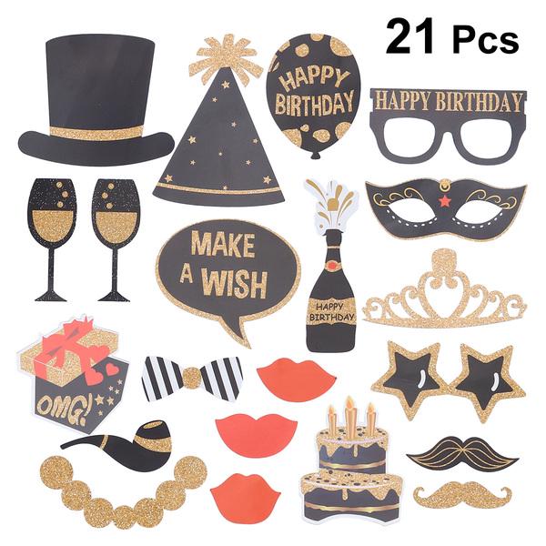 Buy 21pcs Party Props Prom Funny Decoration Party Supplies Glasses for ...