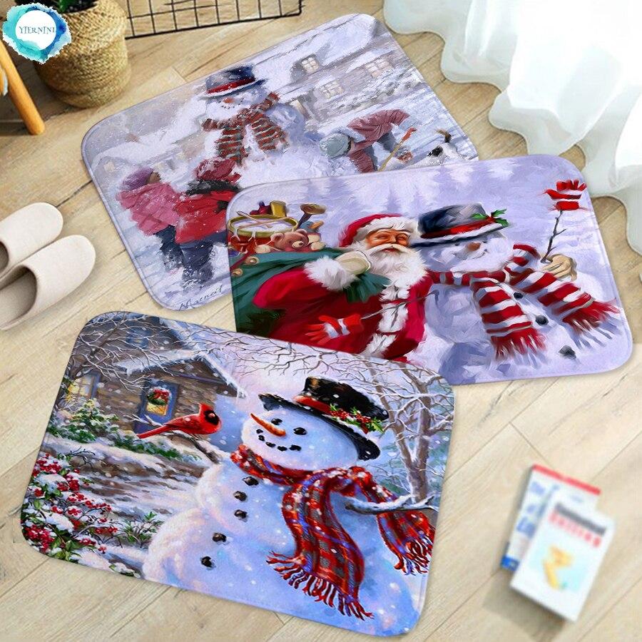 Buy 40*60cm New Design Merry Christmas Floor Mat Tapete Door Kitchen ...