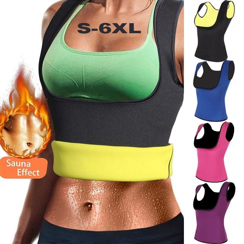 Women's Sweat Slimming Neoprene Shirt Vest Body Shapers for Weight Loss ...