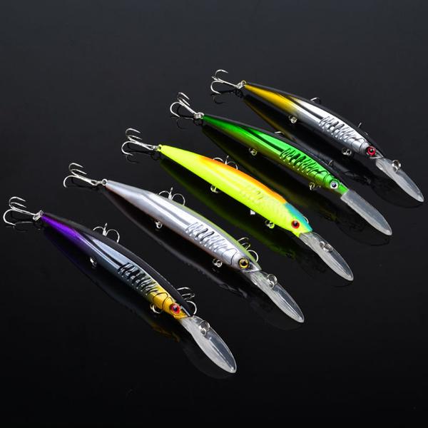 Cheap Lot 5Pcs Proberos Minnow Bait Fishing Lure Hard With Hooks ...