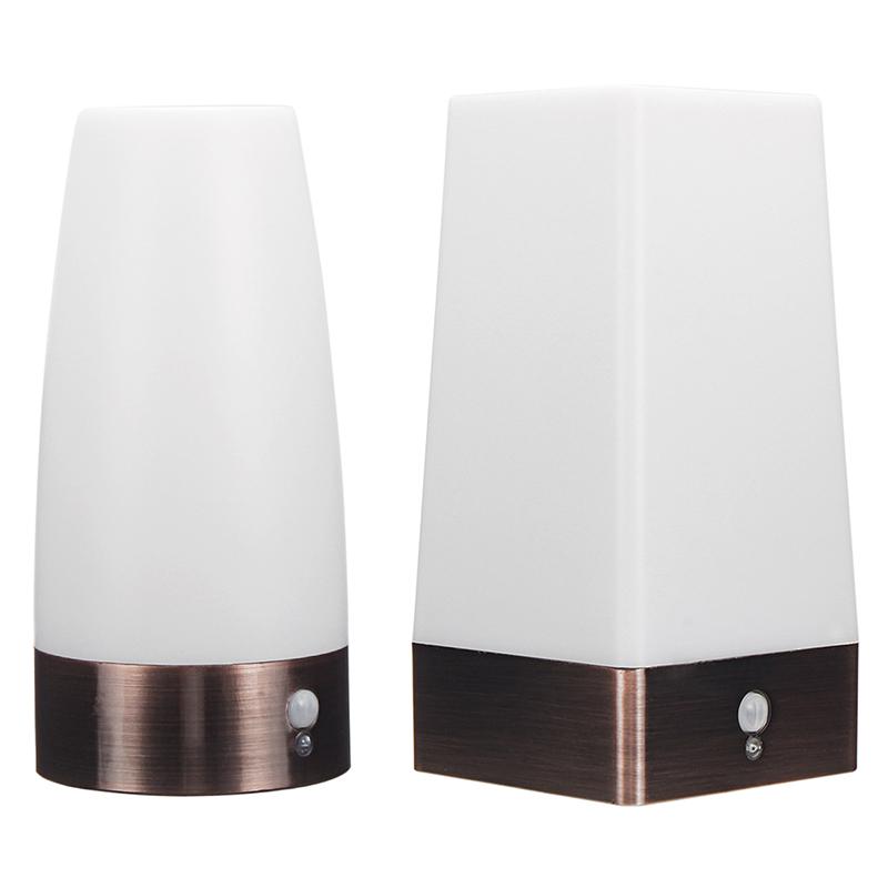 Buy Wireless Motion Sensor Table Lamp Battery Operated Retro LED Night ...