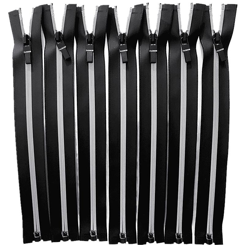 Buy 5pcs 20-70cm 3# Open Tail Black WaterProof TPU Nylon Zipper Outdoor ...