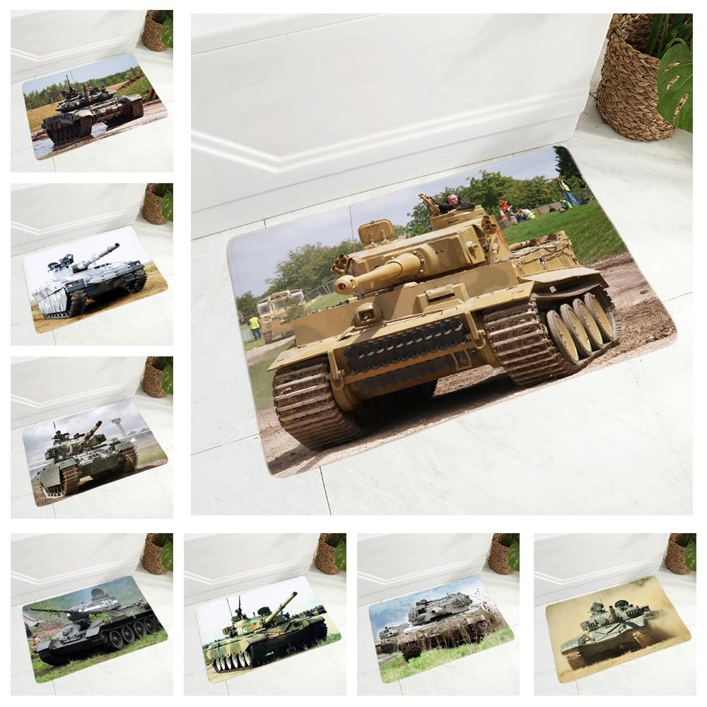 Buy World War Tank Doormat Kitchen Carpet Non-Slip Decor Armored Car ...