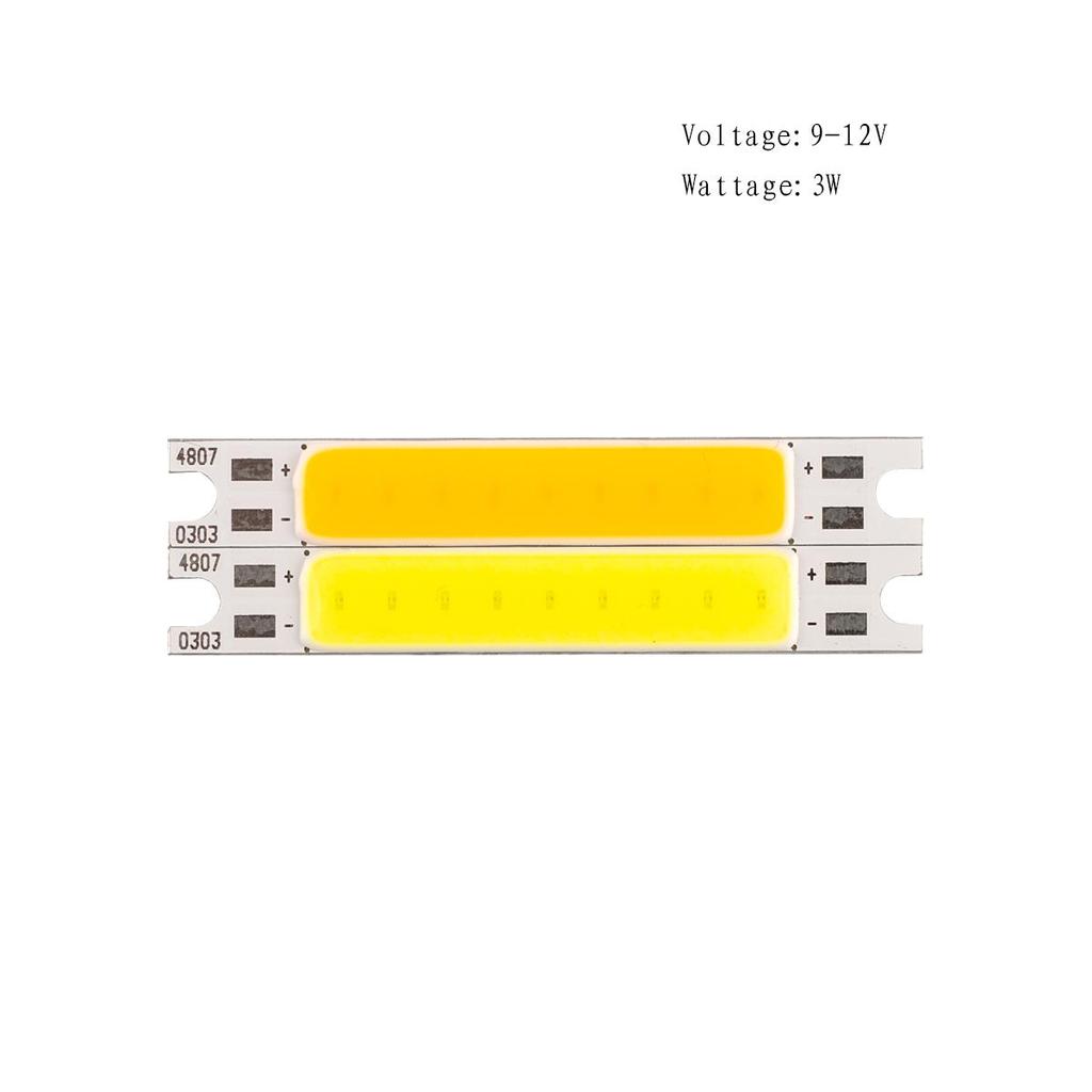 2Pcs 48x7mm 3W DC 9V LED Chip On Board Bar Light Source Lamp for DIY ...