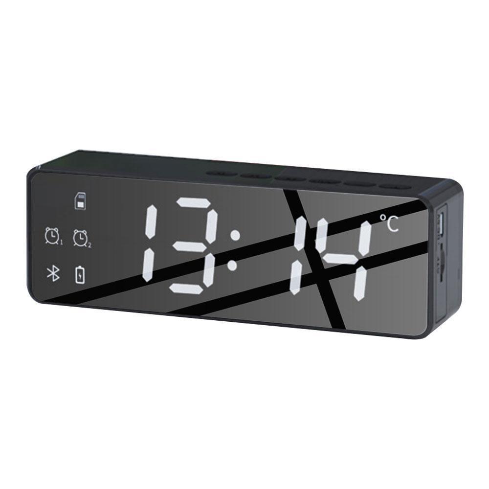 Buy Portable Mini Alarm Clock B119 Mirror Wireless Bluetooth Speaker at ...