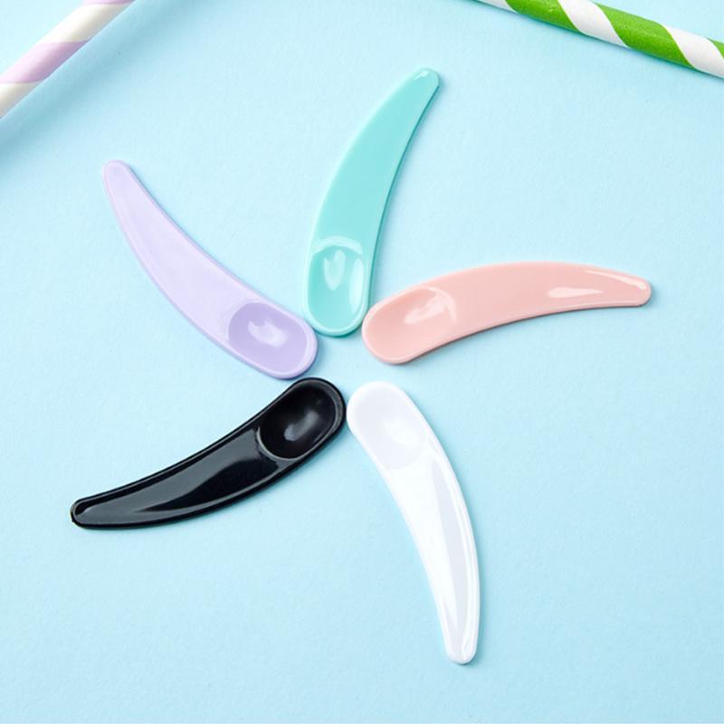 10 PCS Disposable Curved Cosmetic Spoons Spatula Makeup Mask Scoop ...