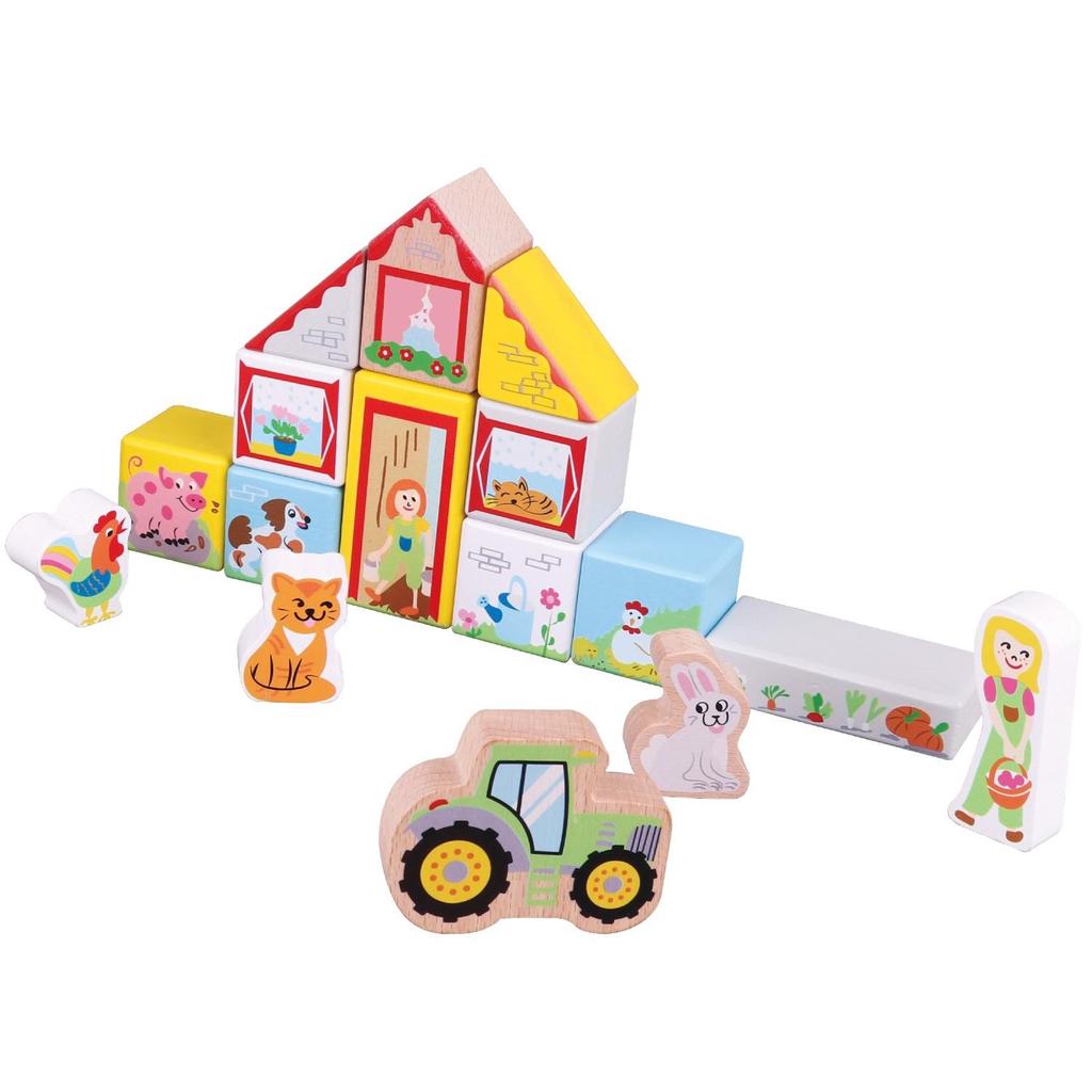 Buy New Classic Toys - 10820 - Building Blocks - Farm at affordable ...