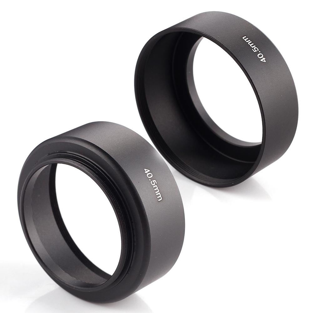 Buy 40.5mm Metal Black Lens Hood Universal Protection Replacement For ...