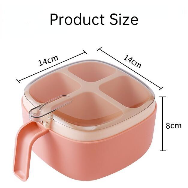 Buy 3 Color Cute Seasoning Box Sugar Salt Pepper Bottle Cumin Powder ...