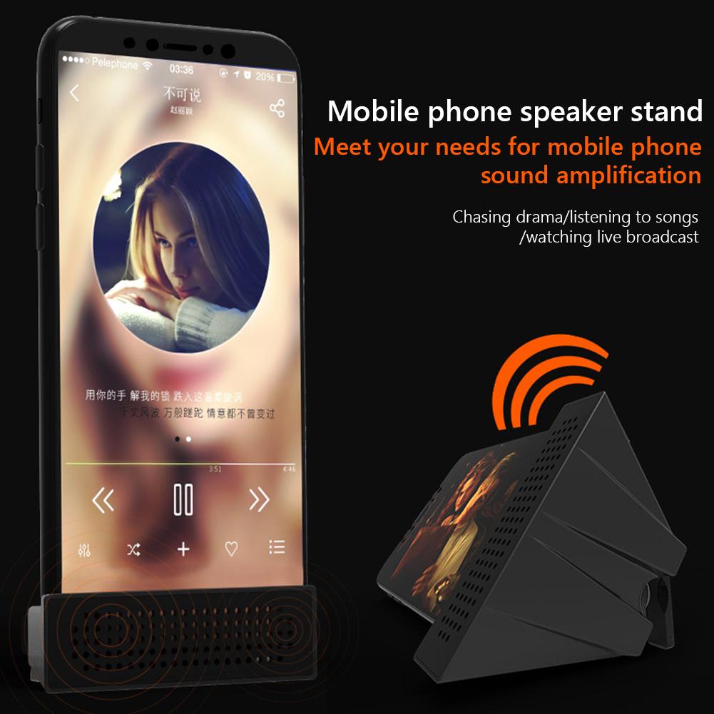 Buy Mobile Phone Sound Amplifier Audio Speaker Stand Phone Holder Desk ...