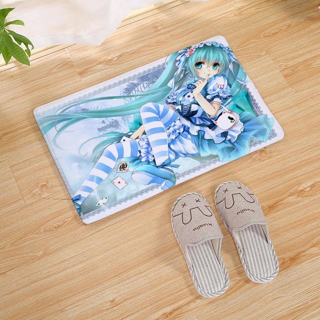 Buy Hatsune Miku Printing Doormat Insole Kitchen Mat Carpet Welcome ...