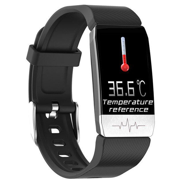 Buy T1 Smart Watch Band With Temperature Immune Measure Heart Rate ...