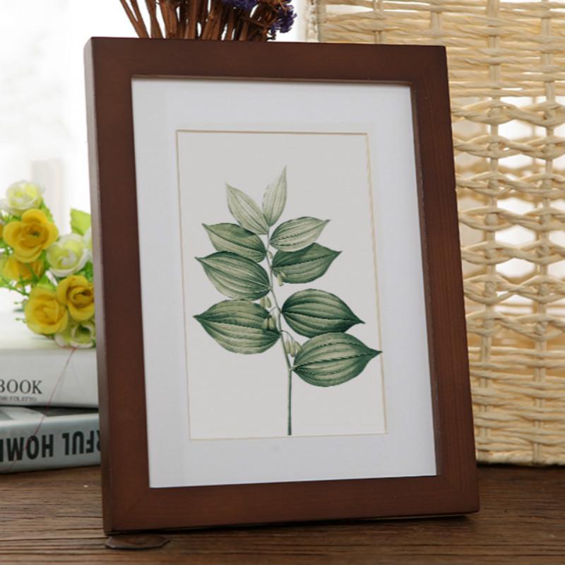 Buy 1 Pc Solid Wood Photo Frame Thickened Pine Wooden Certificate Frame ...