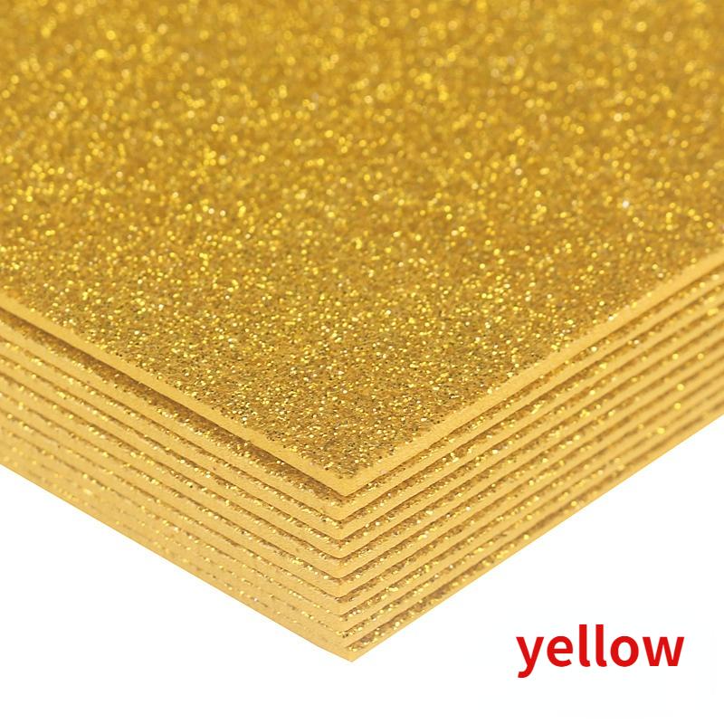 Buy 10Pcs/bag 2MM Thick A4 with Gold Powder Sheet Material Glitter ...