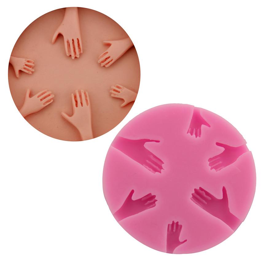 Satın alın WTEMPO 5 Hold Hand Palm Shape Silicone Fondant Soap 3d Cake ...